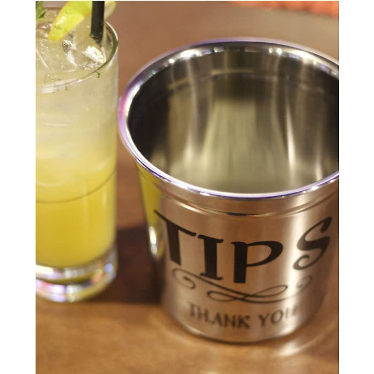 Tip Jar for Bartenders Money, Musicians Tip Jar for Money, Tip Jar for Restaurants, Tip Bucket for Money, Tip Cup for Coffee Shop