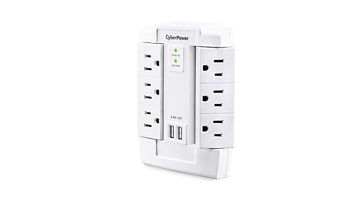 CyberPower Surge Protector 1200J with 6 Outlets & USB