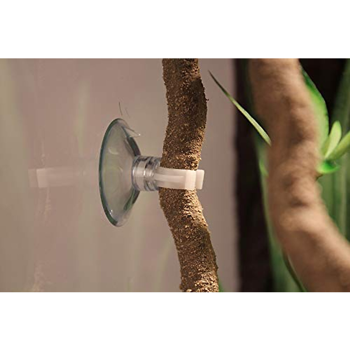 PINVNBY Bearded Dragon Hammock Jungle Climber Vines Flexible Reptile Leaves with Suction Cups Habitat Decor for Climbing, Chameleon, Lizards, Gecko, Snakes