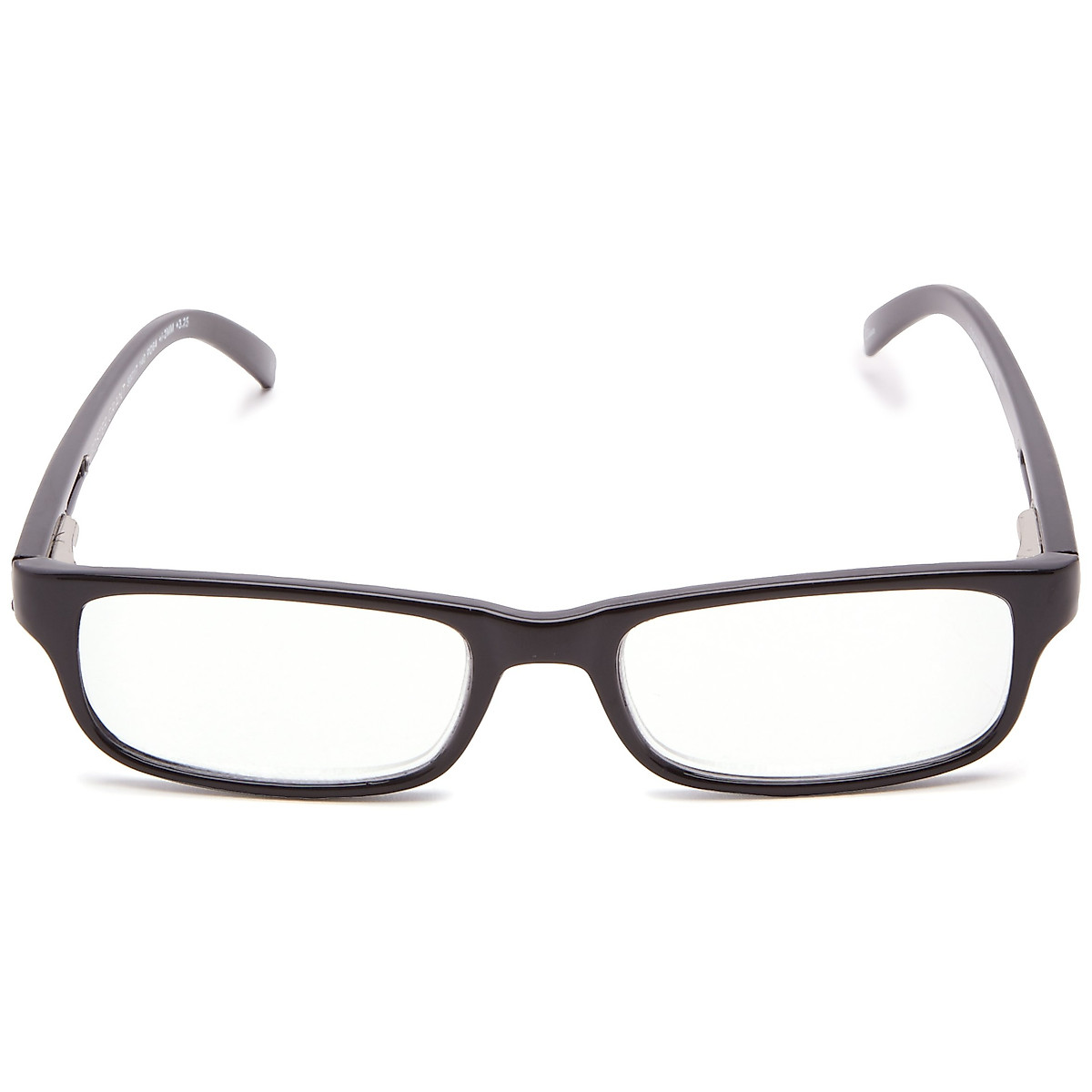 Foster Grant Mens Brandon Glasses Reading, Shiny Black/Transparent, 50 Mm US