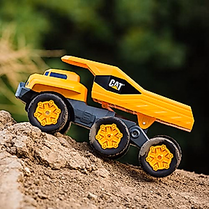 CAT Construction Toys Cat Construction Massive Mover Dump Truck – Remote Control Truck, RC Truck - Speed up to 12 mph, 6 Wheel Suspension, Heavy Load Climbing Mode – For Ages 8+