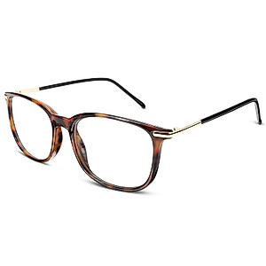 GQUEEN Fashion Fake Glasses Non Prescription Glasses Clear Lens Glasses Nerd Plain Frames Women Men, 201579