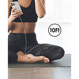 iPhone Charger 10 Ft [MFi Certified] 20W USB C Charger with 10-Foot-Long Charger Parallel Cable Fast Charging Compatible with iPhone 14/14 pro/14 plus/14 pro max/13/12/11/11Pro/XS/X/XR, iPad [2 Pack]