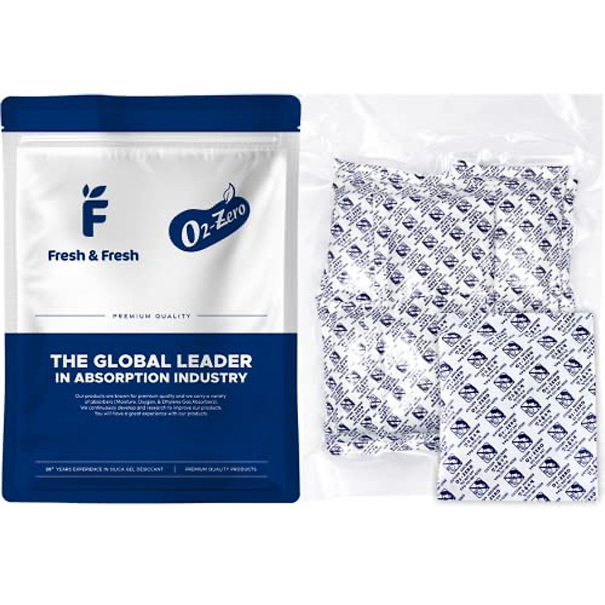 2000 CC [18 Packets] Premium Oxygen Absorbers for Food Storage, Oxygen Scavengers Packets(1 Bag of 18 Packets) - ISO 9001 Certified Facility Manufactured