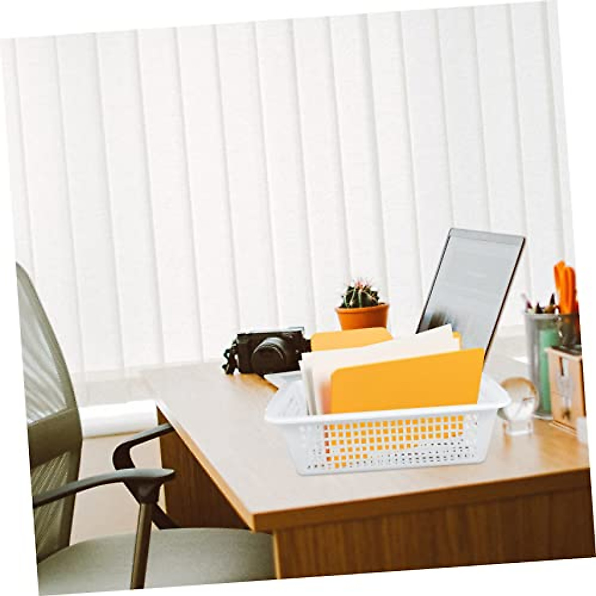 Tofficu 2pcs Storage Basket Document Letter Tray Plastic Folder Paper Storage Organizer Multifunctional File Basket Desk Tray Plastic Basket Tray Folder Basket Barbecue Desktop White Abs