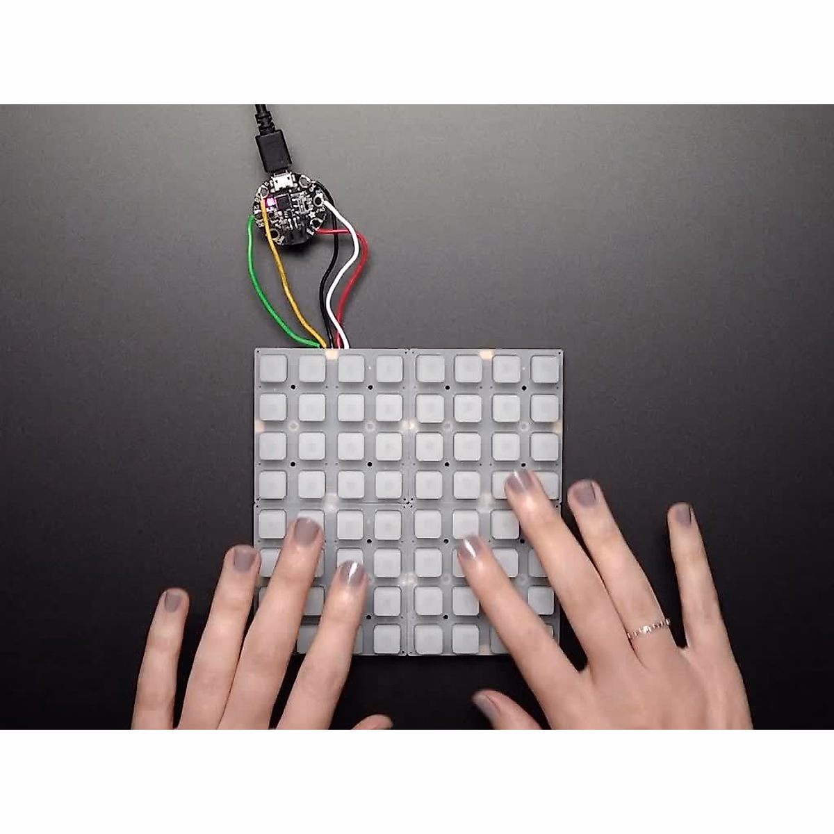 Adafruit NeoTrellis RGB Driver PCB for 4x4 Keypad (3954)