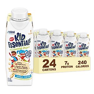 BOOST KID ESSENTIALS 1.0, Vanilla Vortex 24 x 8 fl oz carton