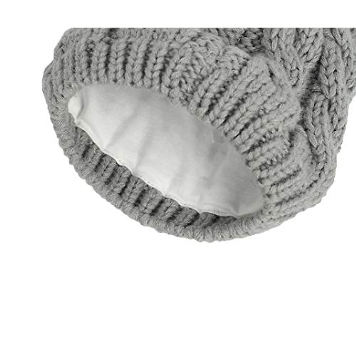 Newborn Winter Beanie Hat Gloves Set for Baby Girls Boys, Infant Toddler Warm Knitted Hat Gloves, Unisex-Baby Beanies (0-1 Months, Gray & Black)