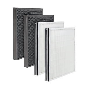 Fette Filter - FLT9200 True Hepa H13 Air Purifier Filter H and Carbon Combo Pack Compatible with FLT9200 for AC9200 AC9200WCA Air Purifier 2 True HEPA & 2 Carbon Filter Included.