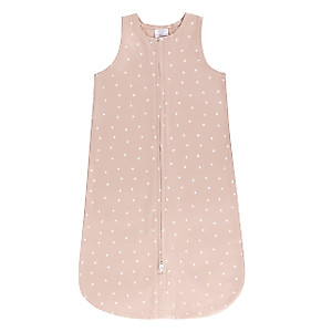 Ely's & Co 100% Cotton Wearable Blanket Baby Sleep Bag 2 Pack (3-6 Months, Blush)