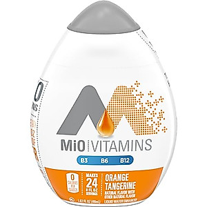 MiO Vitamins Orange Tangerine Liquid Water Enhancer Drink Mix, 1.62 fl oz Bottle, As seen on TikTok