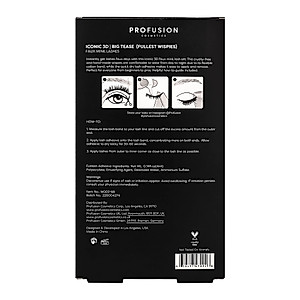 Profusion Cosmetics Iconic 3D Faux Mink Lashes, Achieve Effortless Elegance with Lightweight and Flexible Beauty Tools (Big Tease)