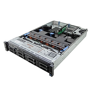DELL PowerEdge R720 2U RackMount 64-bit Server 2×Six-Core E5-2630v2 Xeon 2.6GHz CPUs + 128GB PC3-12800 ECC RAM + 16×500GB SATA 2.5" SFF HDD, PERC RAID, 4×1GbE NIC, 2×Pwr Spply, iDRAC7, NO OS (Renewed)