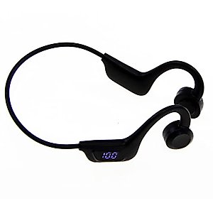 Open-Ear True Wireless Stereo Headphones Over Ear Air Conduction Loud And Clear Headset Wireless Hands-Free Pain Free Headphones For Cycling Driving Hiking Students Ears Pain-Free Earphone (Black)