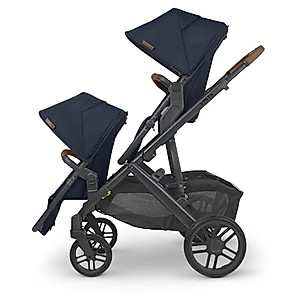 Vista V2 Stroller- NOA (Navy/Carbon/Saddle Leather) + Upper Adapters + RumbleSeat V2- NOA (Navy/Carbon/Saddle Leather)