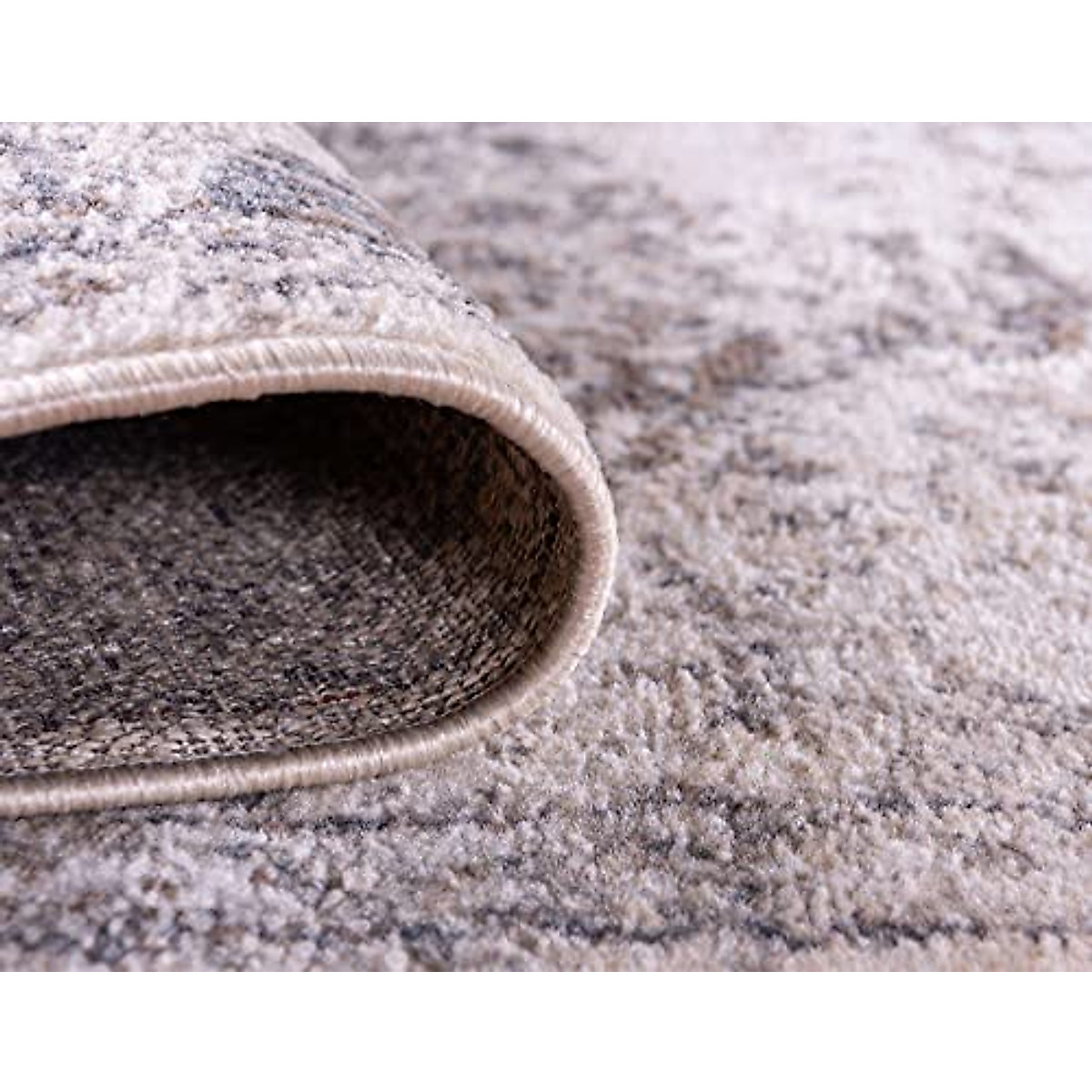 Unique Loom Tuareg Collection Vintage Distressed Traditional Area Rug, 9 x 12 ft, Beige/Brown