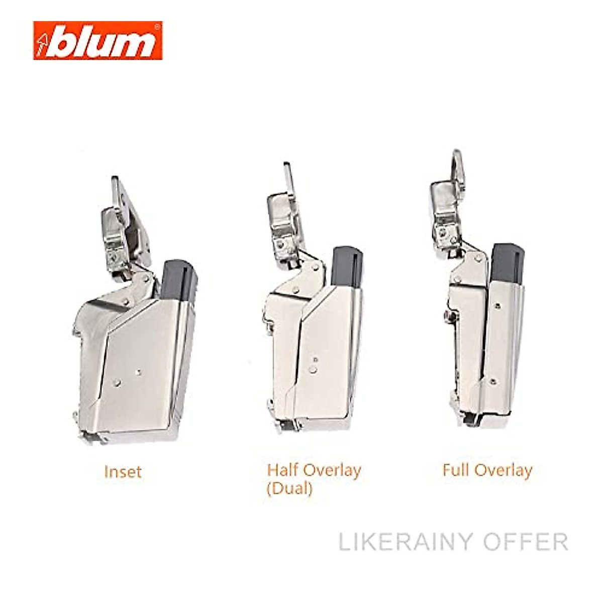 (8 PCS) Blum BLUMOTION 973A0500 Soft and Effortless Self Closing Mechanism for Full Overlay Hinge Application, Made in Austria, Kitchen Hinge Damper, Cabinet Door Soft Close Hinge Buffer