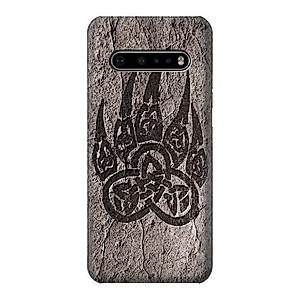 R3832 Viking Norse Bear Paw Berserkers Rock Case Cover for LG V60 ThinQ 5G