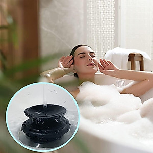 Urjumpea 4Pcs Tub Stopper Rubber Bathtub Plug Silicone Tub Drain Plug for Bathtub and Bathroom Shower Sink Drains