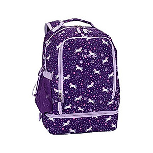 Bentgo 2-in-1 Backpack & Insulated Lunch Bag Set With Kids Prints Lunch Box (Unicorn)