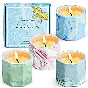 Scented Candles Set, Candles for Home Scented, Aromatherapy Candles for Home, Soy Wax Candles Set 4 x 2 oz, Wonderful Gifts for Mother, Women, Friends and Coworkers, Mothers Day Gifts