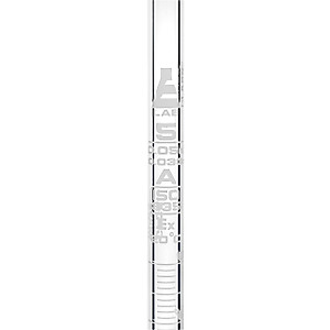 EISCO Serological Pipette, 5ml - Class A, Tolerance ±0.030ml - White Graduations - Color Code, Red - Calibrated for Delivery to Jet - Borosilicate Glass
