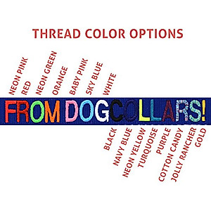 GoTags Personalized Dog Collar, Custom Embroidered Pet ID Dog Collar with Pet Name and Phone Number, Adjustable with Quick Release Snap Buckle