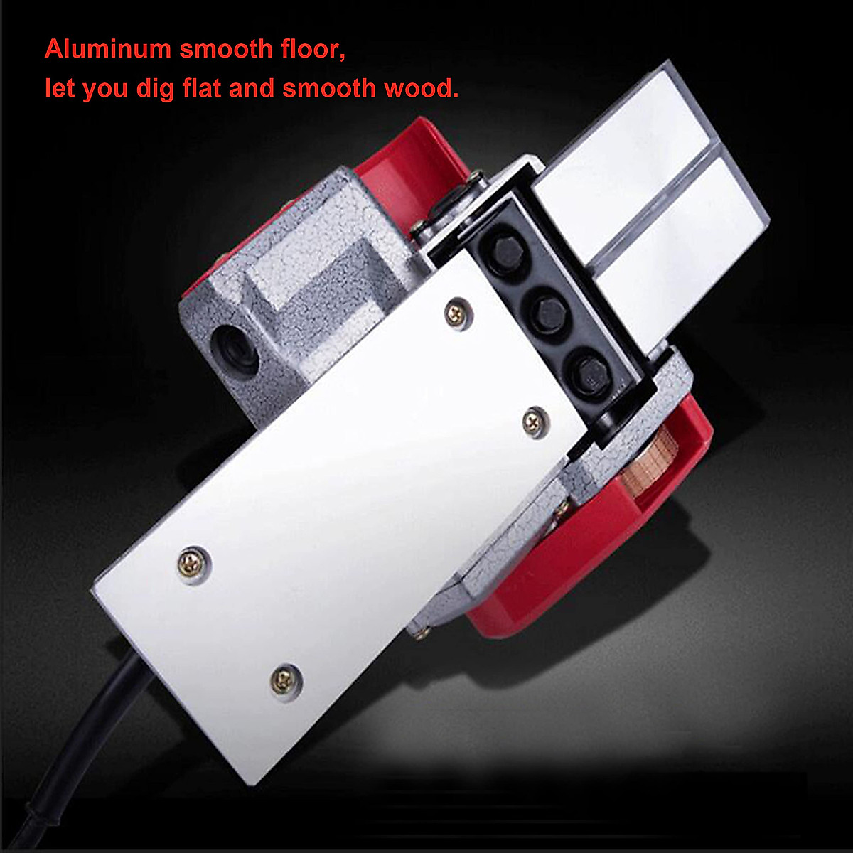 TECHTONGDA Electric Woodworking Planer Power Hand Planer Portable Hand Wood Planer Accurate Smooth Door Planer Tools Floor Flat Planning Machine for Home Furniture 220V