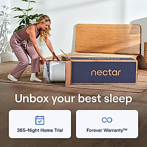 Nectar Classic 12” Cal King Mattress (New Version) - Medium Firm - Contouring Memory Foam - Cooling Top Layer - Support & Pressure-Relief - Minimal Motion Transfer - 365-Night Trial & Forever Warranty