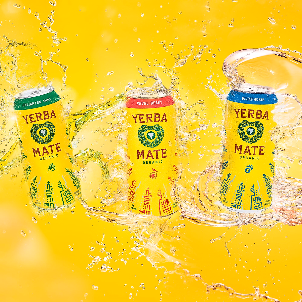 Guayakí Yerba Mate, Organic Energy Drink Alternative, Variety Pack, 150mg Natural Plant Based Caffeine, Better for You Energy & Focus, No Jitters or Crash, 15.5 Oz (Pack of 12) (Packaging May Vary)