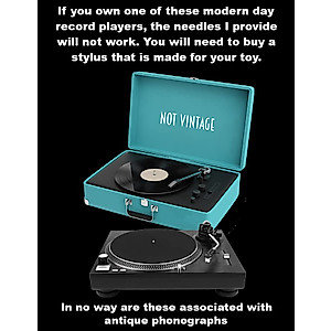 300 Loud Tone Phonograph Needles, per pack. Steel Needles For Gramophone and Phonographs – Turntable Replacement Stylus Needles