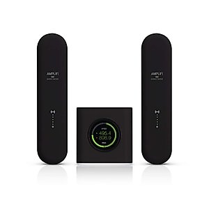 AmpliFi Gamer’s Edition WiFi System by Ubiquiti, Seamless Whole Home Wireless Internet, HD WiFi Router, 2 Mesh Points, 4 Gigabit Ethernet, 1 WAN Port, Ethernet Cable, Replaces Router & WiFi Extenders