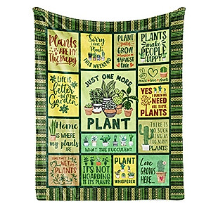 Plant Gifts,Plant Blanket,Plant Lover Gifts for Women, Gifts for Plant Lovers, for Plant Lovers, Plant Lady Gifts Ideas, Plant Mom Gifts Soft Warm Throw Blanket 50"x60"