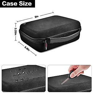 Case for Halo Bolt 58830/57720 mWh Portable Phone Laptop Charger Car Jump Starter, Power Bank Storage Holder with Mesh Pocket for AC Outlet, Car Charger and Accessories - Grey Inside