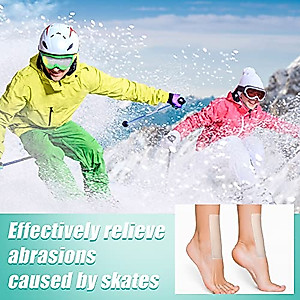 6 Pcs Gel Ankle Pads Ankle Gel Discs Ankle Protector Brace Roller Skates Accessories for Men Women Boots Figure Ice Skating Hockey Inline Hiking Riding Ski Ankle Protection