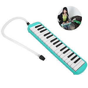 Air Piano Keyboard, Melodica Tube Musical Instrument Carrying Bags for Beginners for Kids(green)