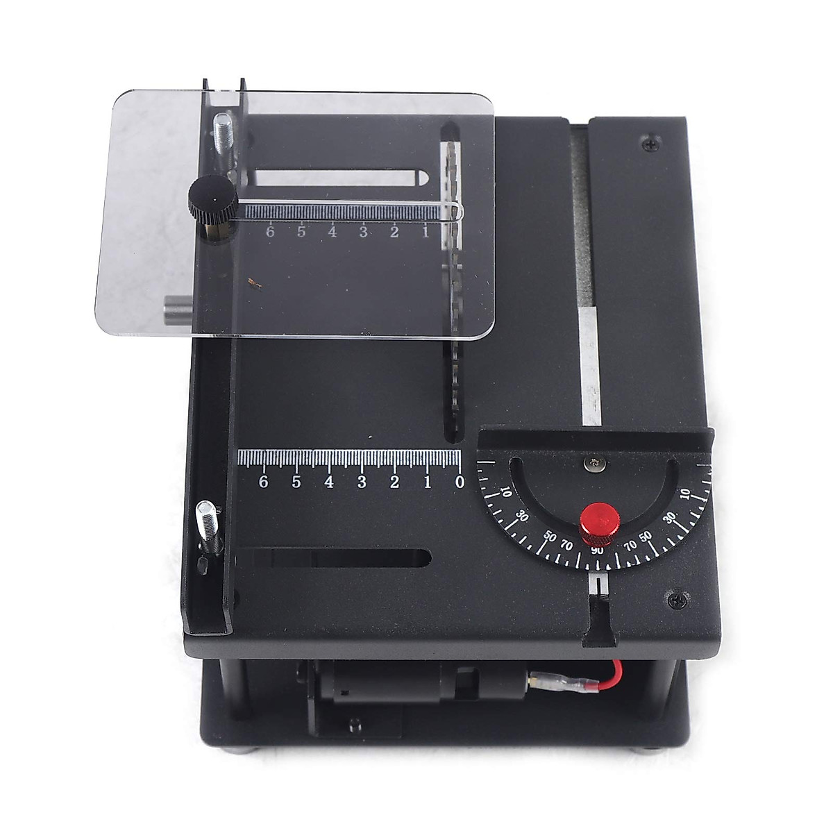 MARTEXBUY Mini Sliding Table Saw, Multifunctional Mini Tablesaw, Portable Electric Precision Table Saw, Woodworking DIY Cutting Bench Saw, Household for Metal Wood Plastic Cutting, Speed Adjustable