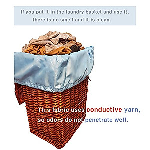 DT&G 2 Packs High Density-Conductive Large Laundry bags / Made of polyester, Drawstring closure, Anti-static / 28”x40” Size / Tear resistance and tight Stitching Dirty Clothes Storage Bags