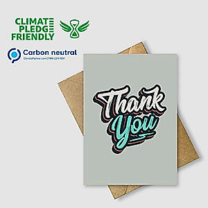 Individual Thank You card with envelope for any occasion | Awesome present idea to show gratitude for her or him | Perfect card to say thank you to a family member, a member of your staff or a friend