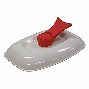 Microhearth Grill Pan for Microwave Cooking, Red