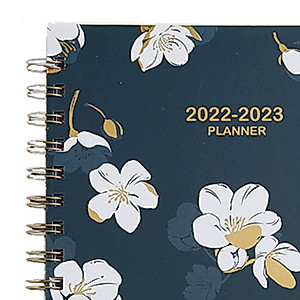 DERCLIVE 2022 Monthly Weekly Planner Notebook A5 Daily Plans Rollover Coil Binding Calendar Notepad