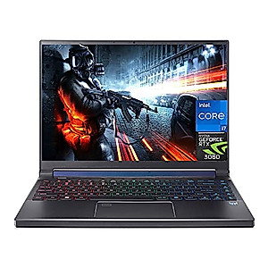 Acer Predator Triton 300 Gaming Laptop, 14.0 inch 165Hz FHD Display, NVIDIA GeForce RTX 3060, 12th Gen Intel Core i7-12700H, 16GB DDR5 RAM, 512GB SSD, Windows 11 Home, Gray, Bundle with Cefesfy
