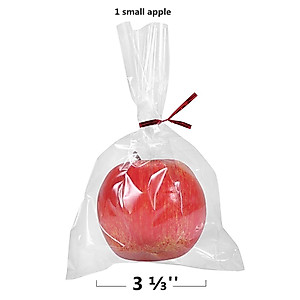 200 Clear Treat Bags 6x9 with 4" Twist Ties 6 Mix Colors - Thick OPP Plastic Cello Bags for Wedding Cookie Birthday Cake Pops Gift Candy Buffet Supplies (6'' x 9'')