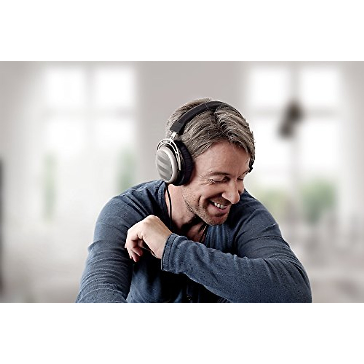 beyerdynamic T1 2nd Generation Audiophile Stereo Headphones with Dynamic Semi-Open Design (Silver)