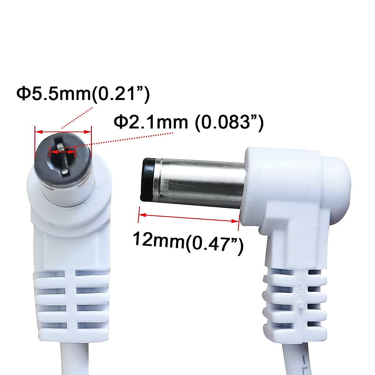 Samyo 24V 0.65A AC to DC Adaptor Switching Power Supply Replacement Cord Cable for 100ml / 120ml / 300ml / 500ml Essential Oil Diffuser UL Listed 5.7Ft - White