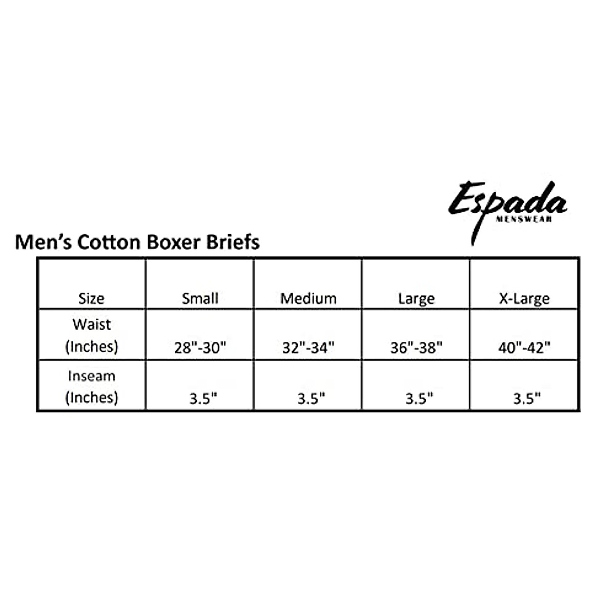 Espada Menswear Men's Comfort Boxer Briefs (3-Pack), 1071_M