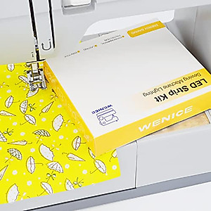 WENICE Sewing Machine Light, dimmable LED Light Strip for Decorative Purposes Cold White 6500k with Touch dimmer,Fits Sewing Machines