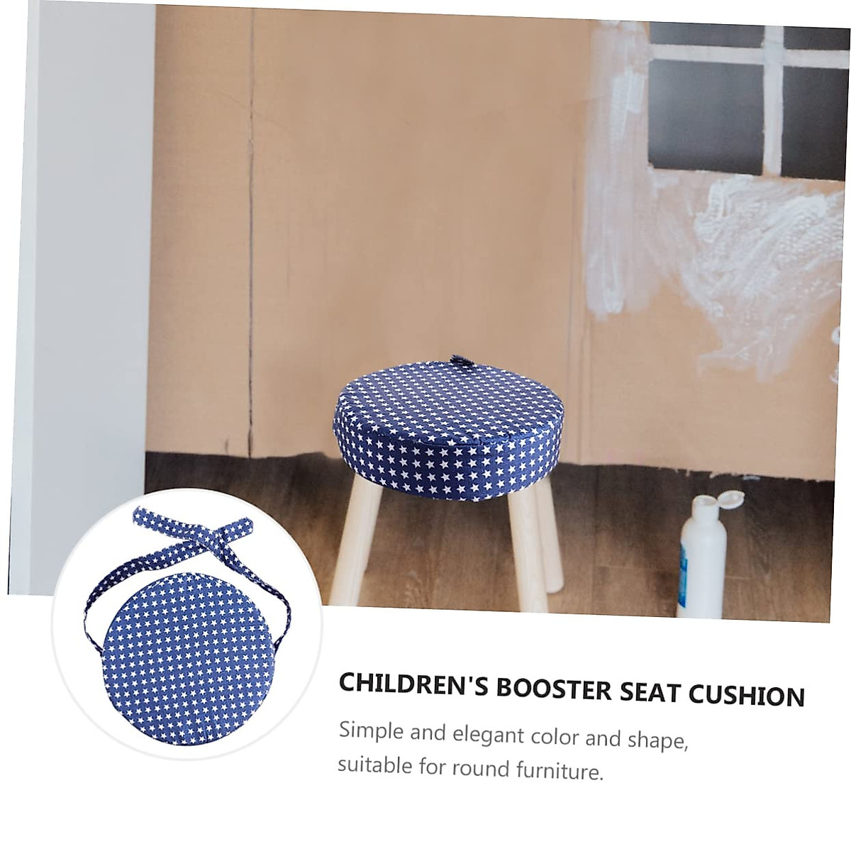 Toddmomy 2 Pcs Height Increasing Seat Cushion Mat Cotton Fabric (Filler: High-Density Sponge) Baby Washable