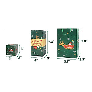 Surprise Gift Box Explosion for Money, Pop Up Money Gift Box for Cash Gift, Merry Christmas Surprise Box Gift Box for Christmas Birthday Anniversary Valentine (Green, 10 Boxes)