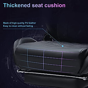 Blue Whale Massage Gaming Chair Office Chair for Adults, 350LB Weight Capacity Metal Base, Ergonomic Office Chair with 3D Adjustable Armrest, PU Leather